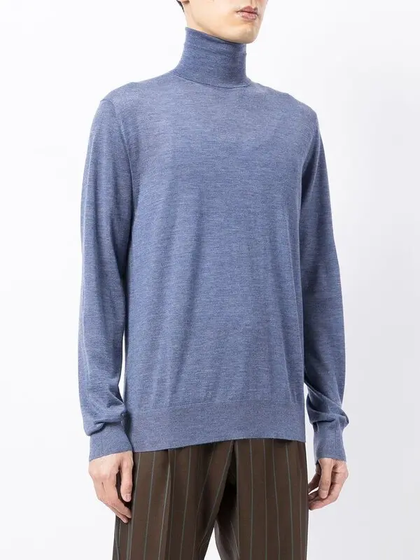Dolce & Gabbana Cashmere Turtleneck Jumper - Blue