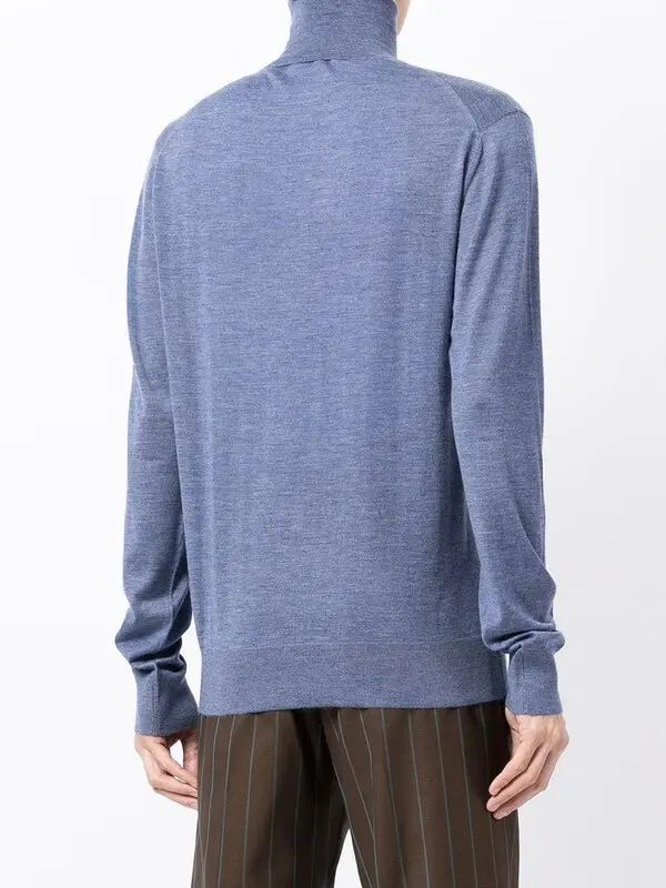 Dolce & Gabbana Cashmere Turtleneck Jumper - Blue