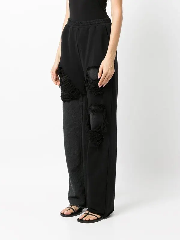 Goen.j Distressed Layered Trousers