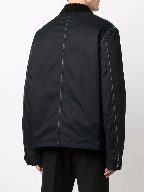 Marni Stitch-detail Shirt Jacket - Black