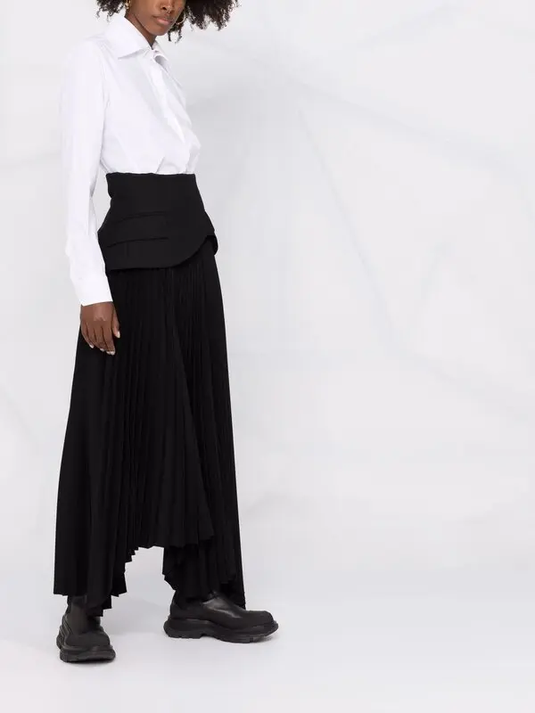 Valentino Garavani Oversized Pointed-collar Button-front Shirt