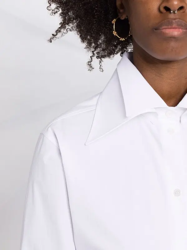 Valentino Garavani Oversized Pointed-collar Button-front Shirt