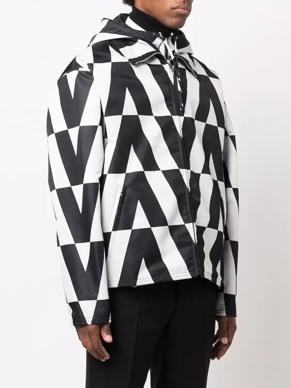 Valentino Garavani Logo-print Hooded Jacket