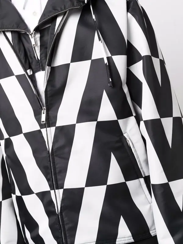 Valentino Garavani Logo-print Hooded Jacket