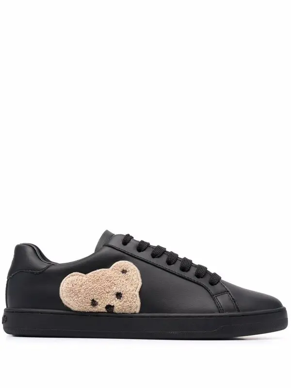 Palm Angels New Teddy Bear Tennis Sneakers - Black