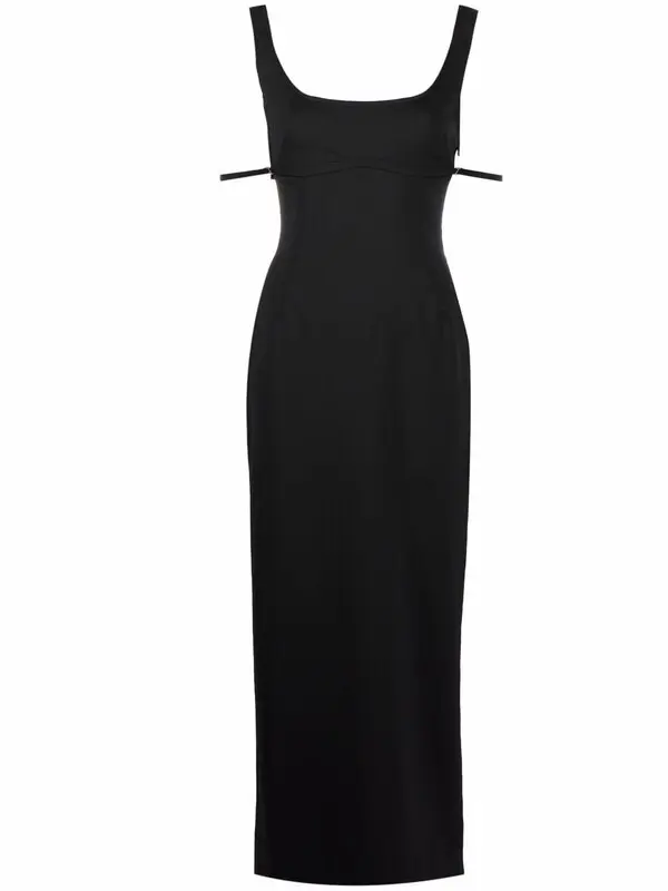 Jacquemus Valdu Strap Detail Maxi Dress