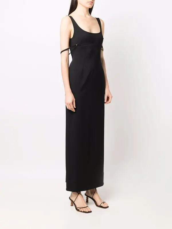 Jacquemus Valdu Strap Detail Maxi Dress