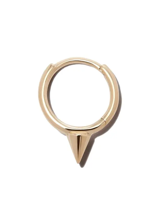 MARIA TASH 14kt Yellow Spike Hoop Earring