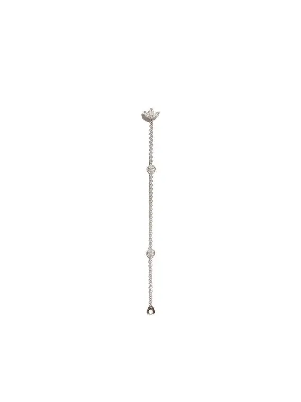MARIA TASH 18kt White Gold Diamond Chain Connecting Charm