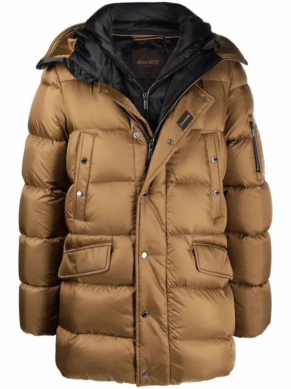MOORER Buttoned Padded Coat