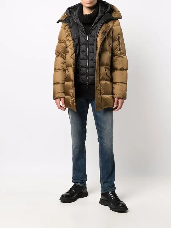 MOORER Buttoned Padded Coat