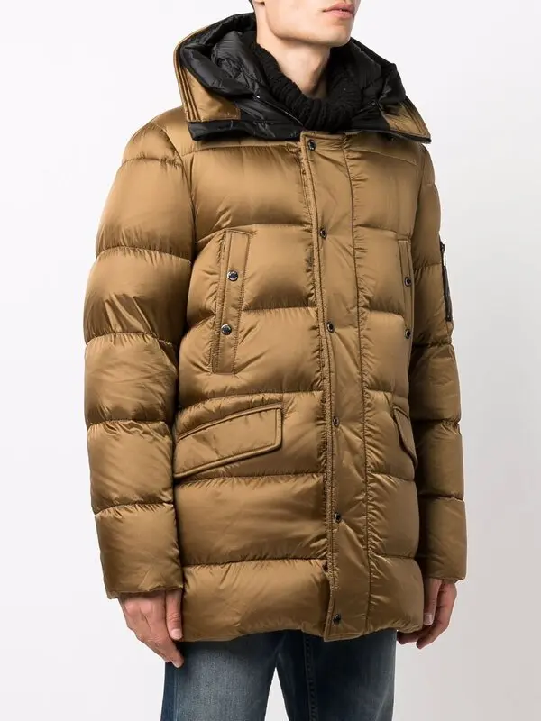 MOORER Buttoned Padded Coat