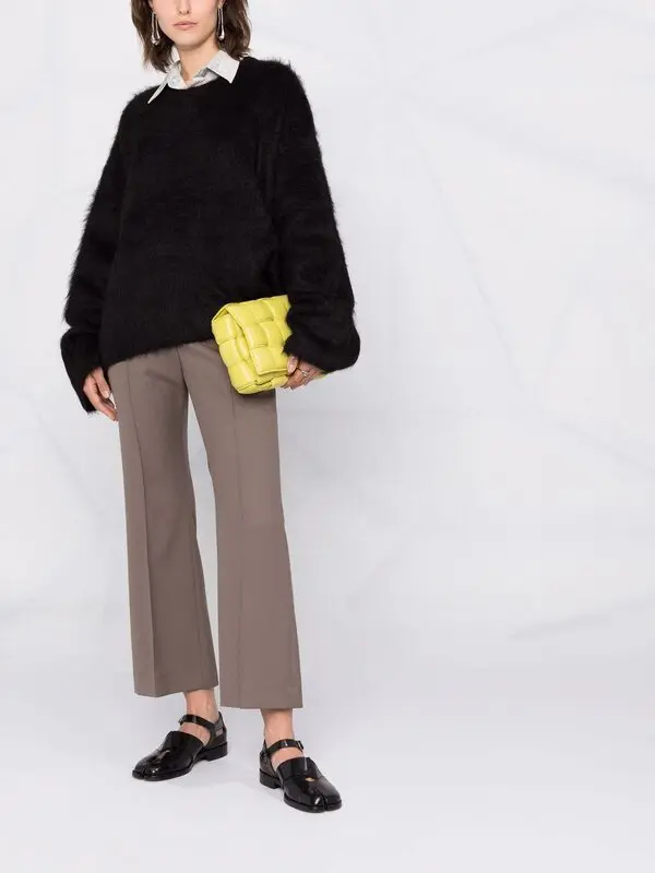 TOTEME Round Neck Textured Jumper - Black