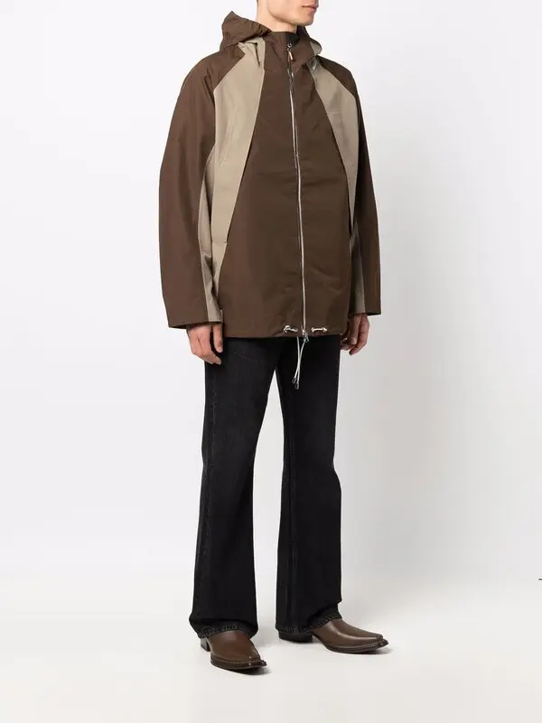 Acne Studios Two-Tone Unlined Parka Jacket - Brown | Editorialist