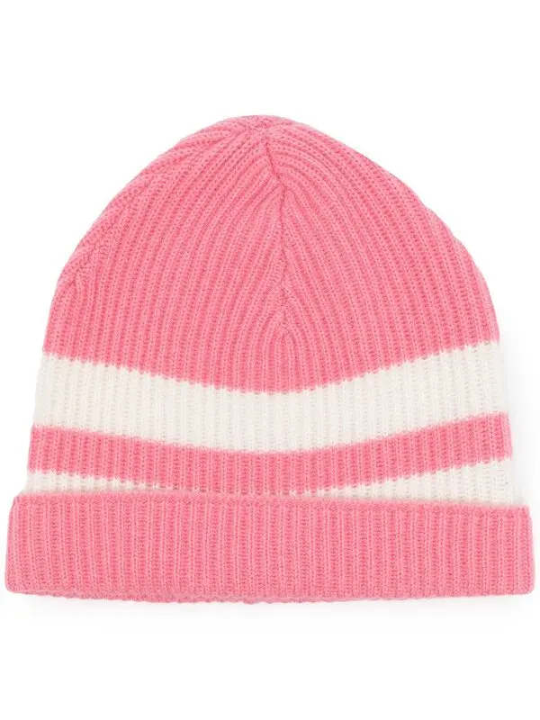 Cashmere In Love Cashmere-merino Blend Beanie - Pink