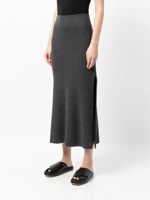 Cashmere In Love A-line Skirt - Grey