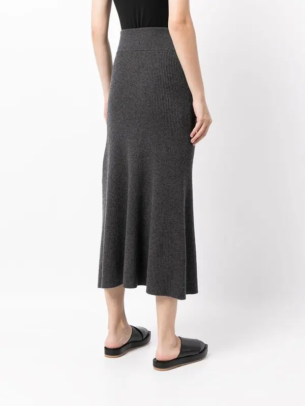Cashmere In Love A-line Skirt - Grey