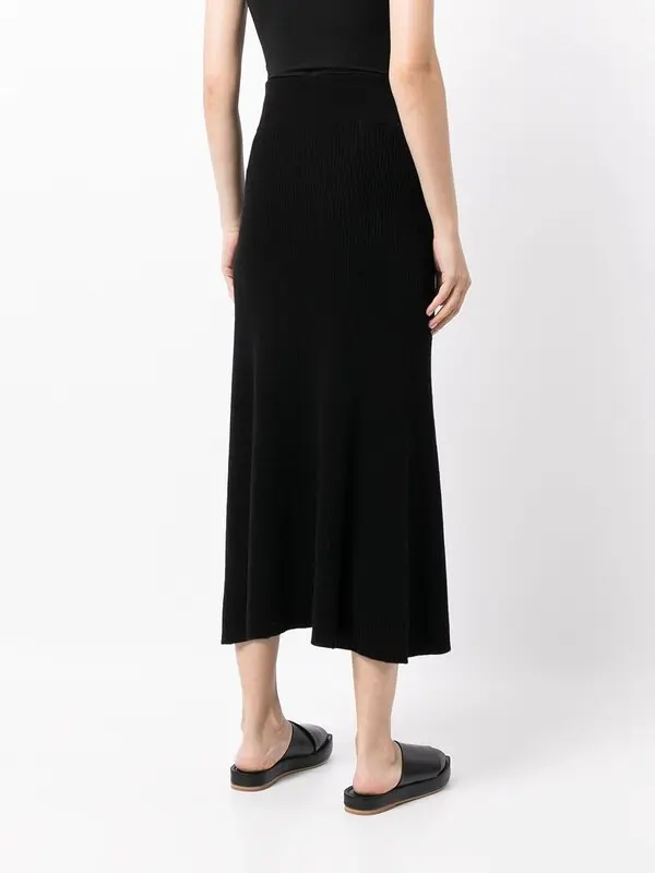 Cashmere In Love River A-line Skirt - Black