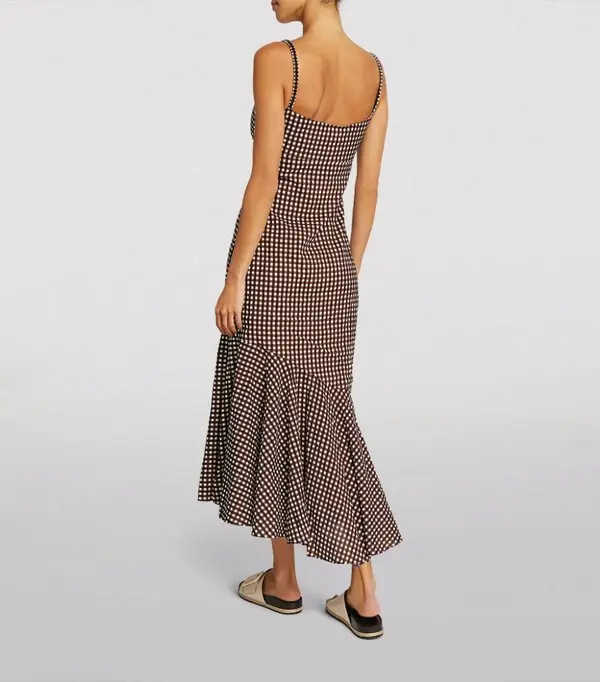 slim fit dress slacks Holiday Check Midi Dress