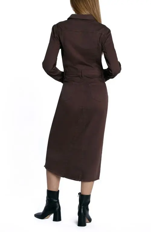white christmas dresses Garment Dyed Wide Herringbone Bib Overall Dress main image 0
