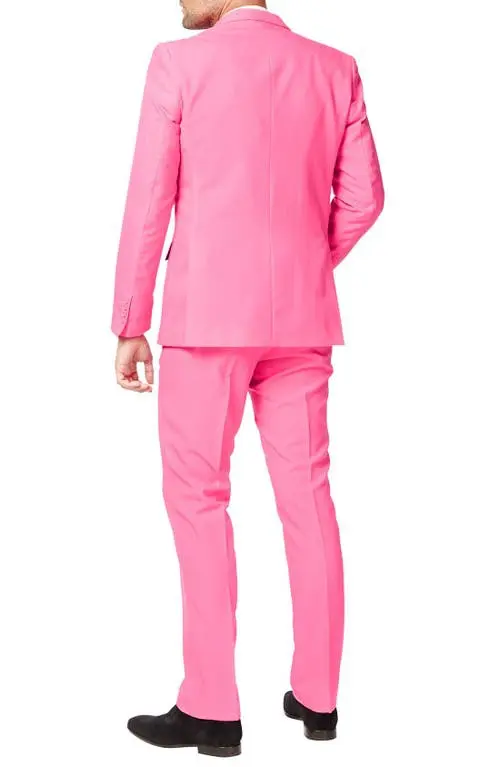 Opposuits Slim Fit Two-piece Suit & Tie Set - Pink