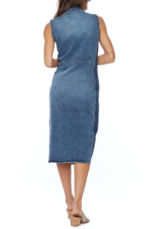 WASH LAB DENIM Sleeveless Shirtdress
