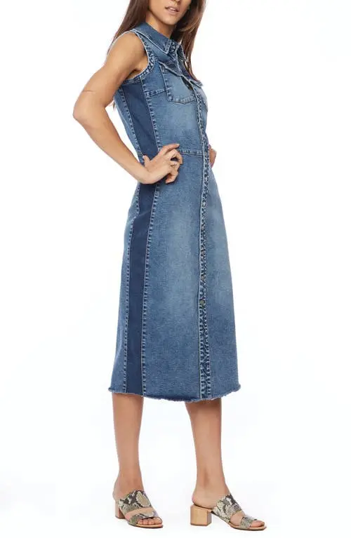 WASH LAB DENIM Sleeveless Shirtdress