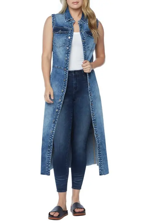 WASH LAB DENIM Sleeveless Shirtdress