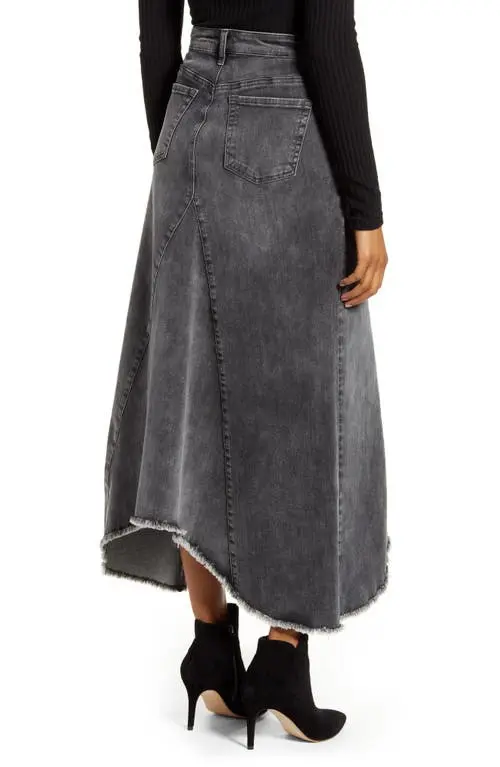 WASH LAB DENIM Long Skirt - Grey