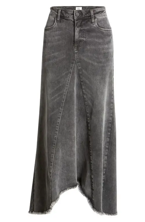 WASH LAB DENIM Long Skirt - Grey