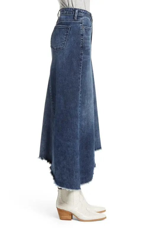 WASH LAB DENIM Long Skirt - Deep Blue