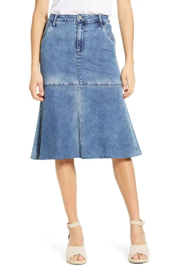 WASH LAB DENIM Trumpet Skirt