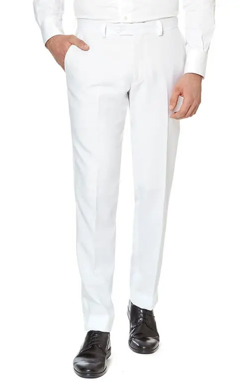 Opposuits White Knight Slim Fit Two-piece Suit & Tie Set - Natural