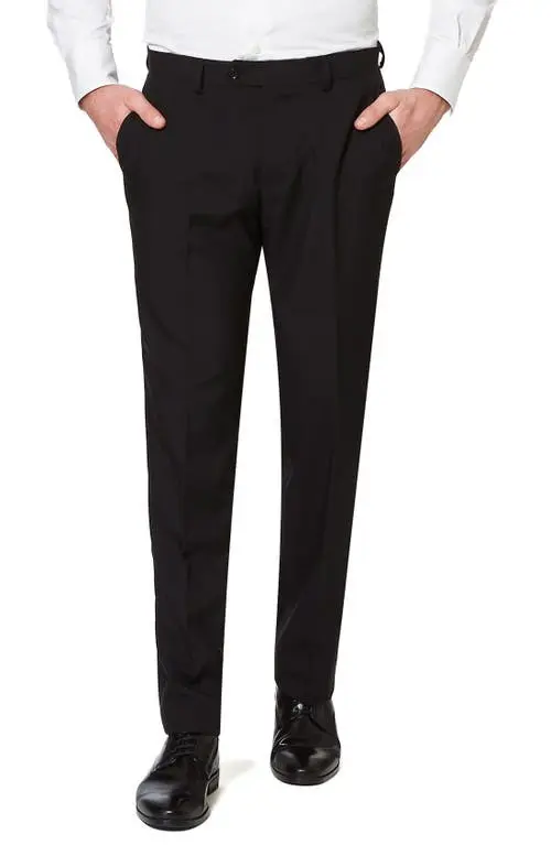 Opposuits Knight Slim Fit Two-piece Suit & Tie Set - Black