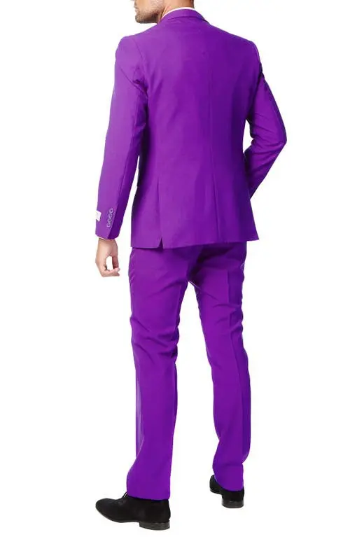 Opposuits Prince Slim Fit Two-piece Suit & Tie Set - Purple