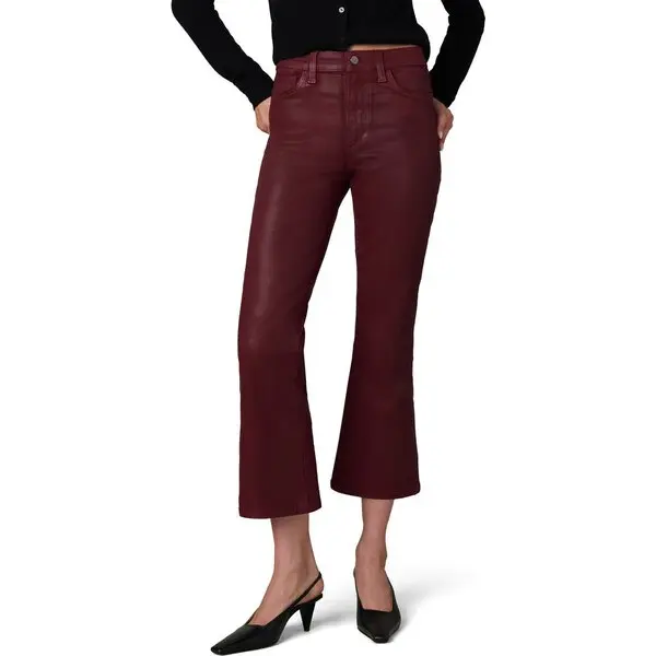 Joe's Jeans The Callie Coated High Waist Ankle Bootcut Jeans