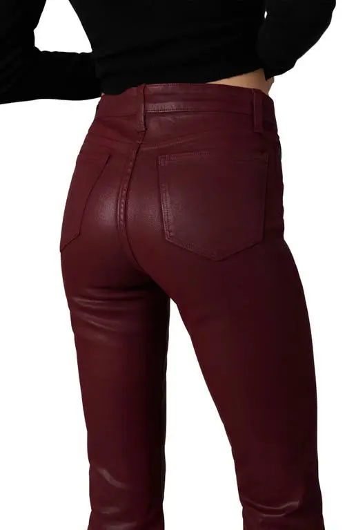 Joe's Jeans The Callie Coated High Waist Ankle Bootcut Jeans