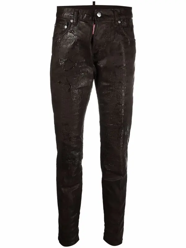 Dsquared2 Dan Chocolate-wash Skinny Jeans