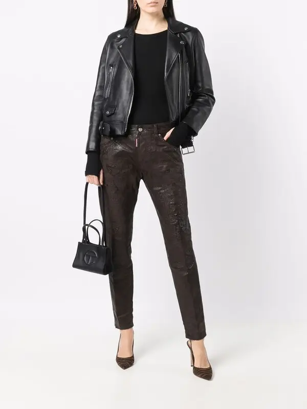 Dsquared2 Dan Chocolate-wash Skinny Jeans