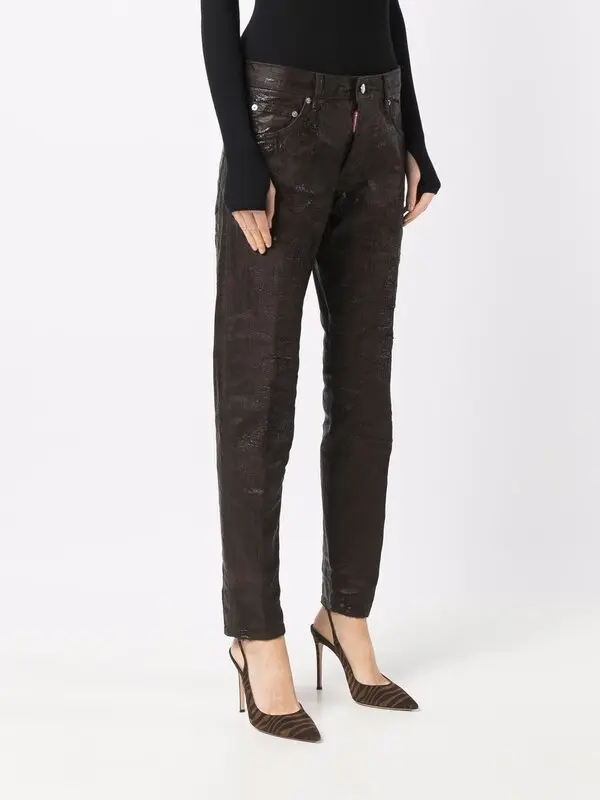 Dsquared2 Dan Chocolate-wash Skinny Jeans