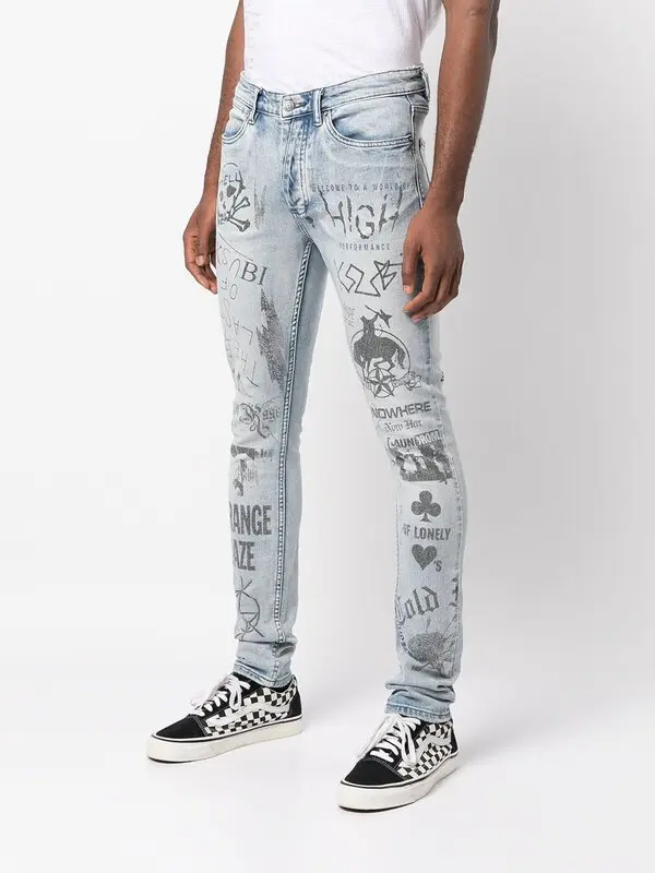 Ksubi Van Winkle Graphic-print Jeans