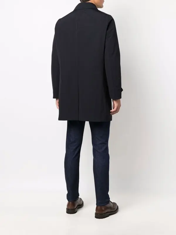 Aspesi Single-breasted Cotton-blend Coat