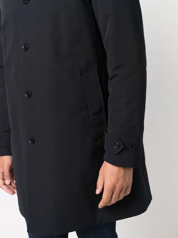 Aspesi Single-breasted Cotton-blend Coat