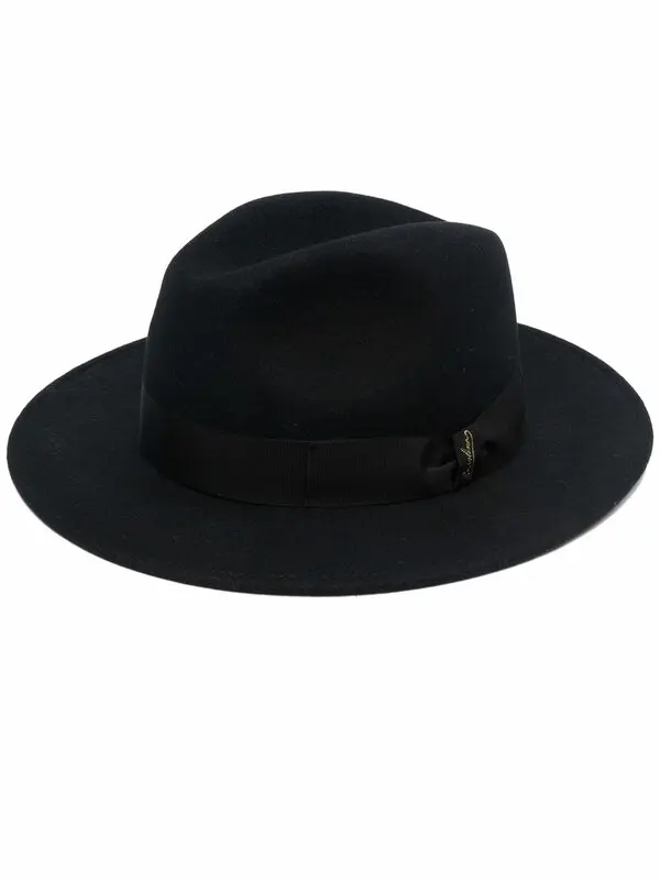 Borsalino Logo Ribbon-trim Fedora