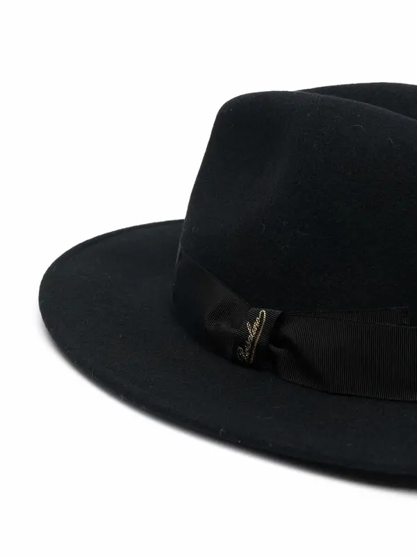 Borsalino Logo Ribbon-trim Fedora