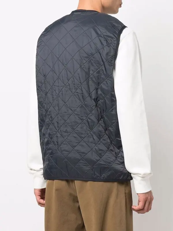 Barbour Quilted Pouch-pocket Gilet - Blue
