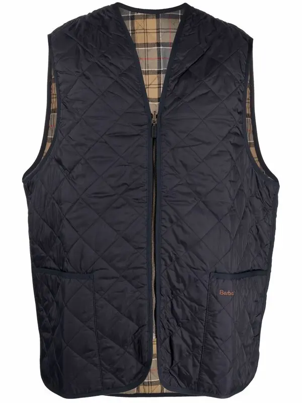 Barbour Quilted Zip-in Liner - Blue
