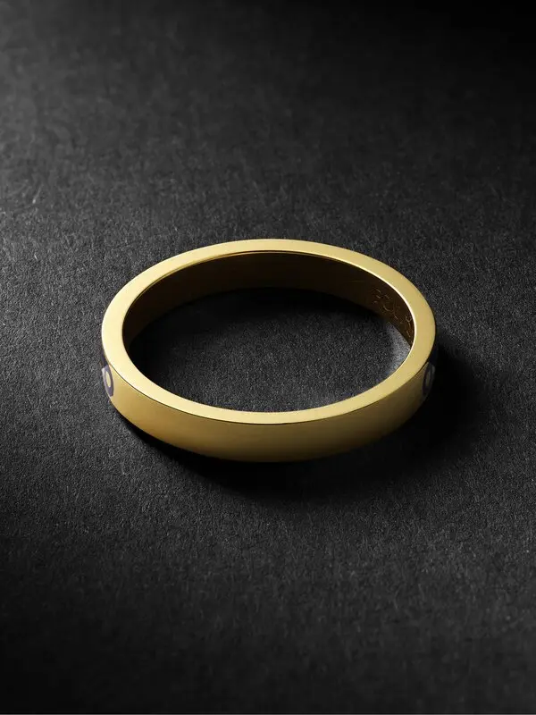 FOUNDRAE Karma 18-karat And Enamel Ring