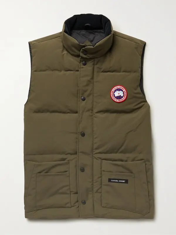 Canada Goose Slim-fit Freestyle Crew Quilted Arctic Tech Down Gilet - Green