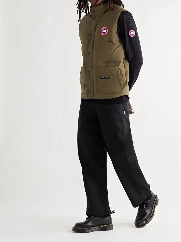 Canada Goose Slim-fit Freestyle Crew Quilted Arctic Tech Down Gilet - Green